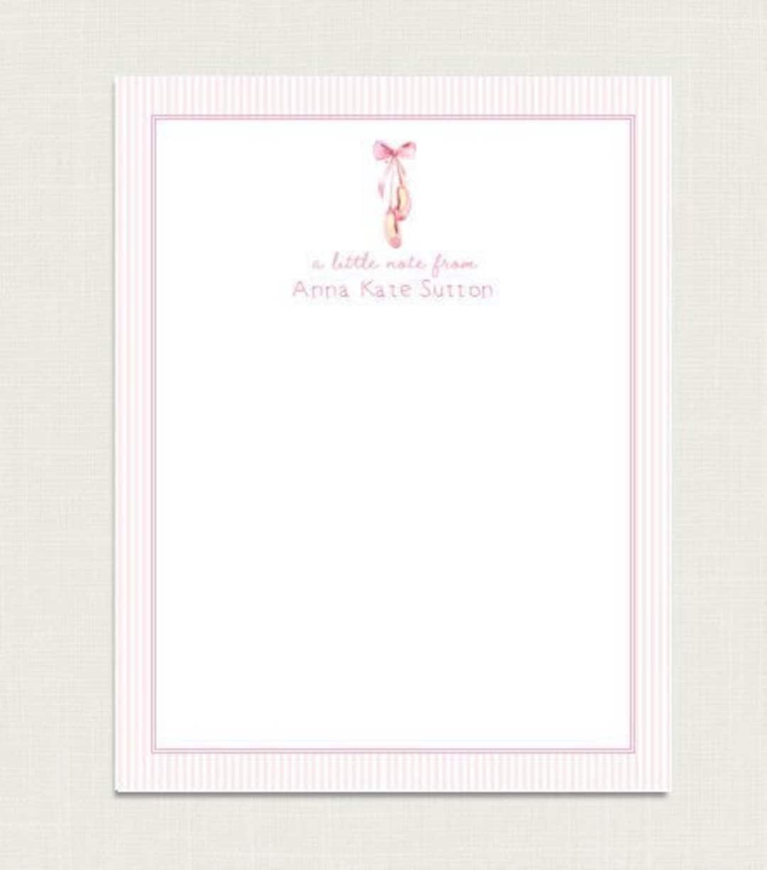 Girls Ballerina Notepad Girls Ballerina Note Pad Ballerina Notes ...