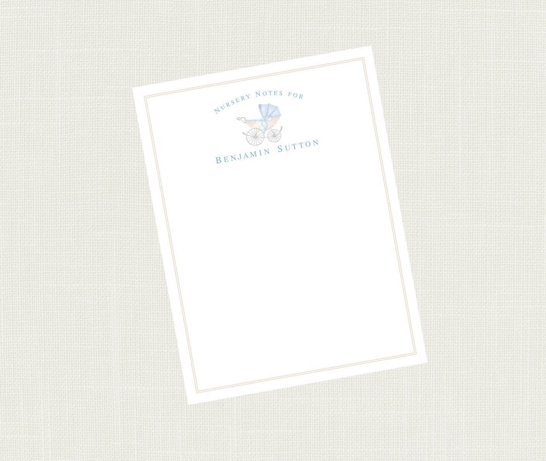 Personalized Nursery Notes | Personalized Baby Shower Gift | Baby ...