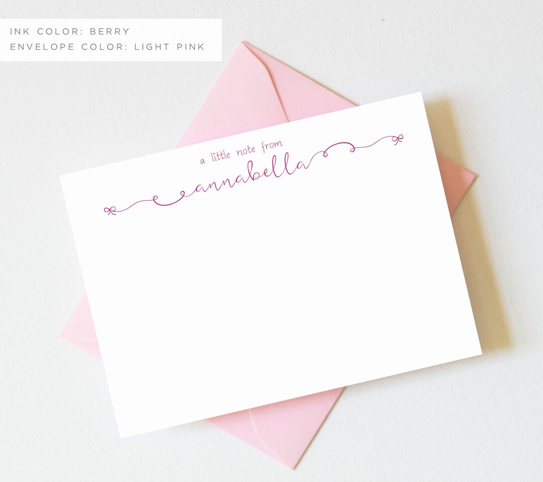 Girls Stationery Set | Girls Stationary | Personalized Stationary ...