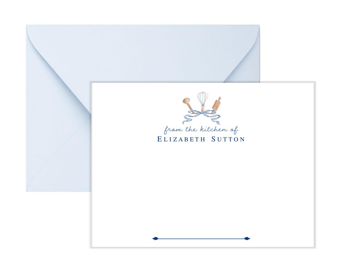 Personalized From the Kitchen of Stationery Set | Cooking Stationary ...