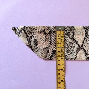 Neutral Snakeskin Bandana Headwrap Beige Chiffon Scarf Hair Accessory ...