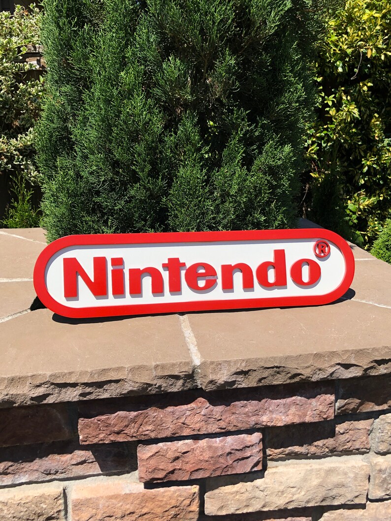 Gift Idea Nintendo Sign Nintendo Wall Plaque Gaming Decor | Etsy