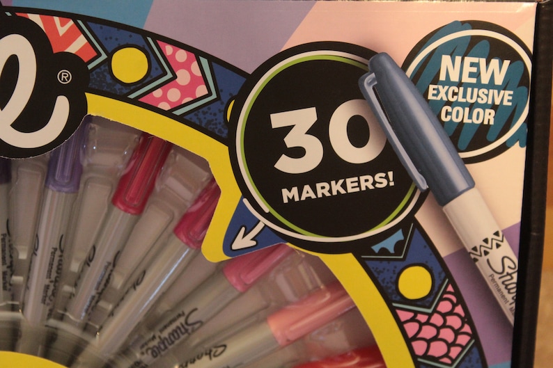 30 Count Wheel of Fortune Sharpie Markers LIMITED EDITION Spin the ...