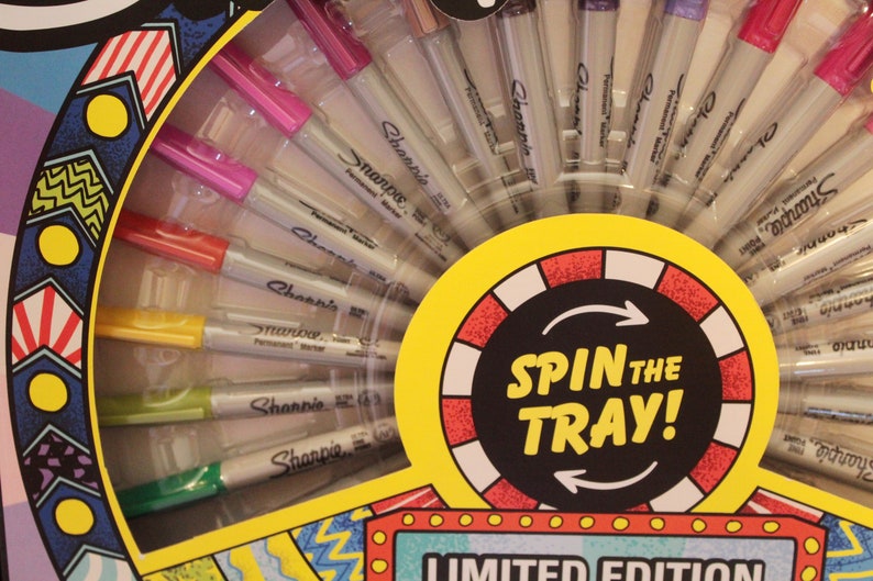 30 Count Wheel of Fortune Sharpie Markers LIMITED EDITION Spin the ...