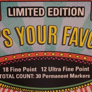 30 Count Wheel of Fortune Sharpie Markers LIMITED EDITION Spin the ...