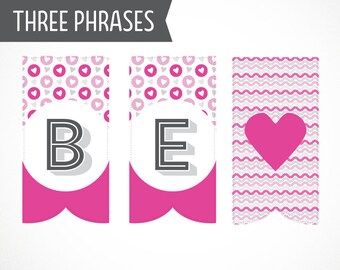 Valentine day banner | Etsy