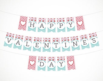 Valentine day banner | Etsy