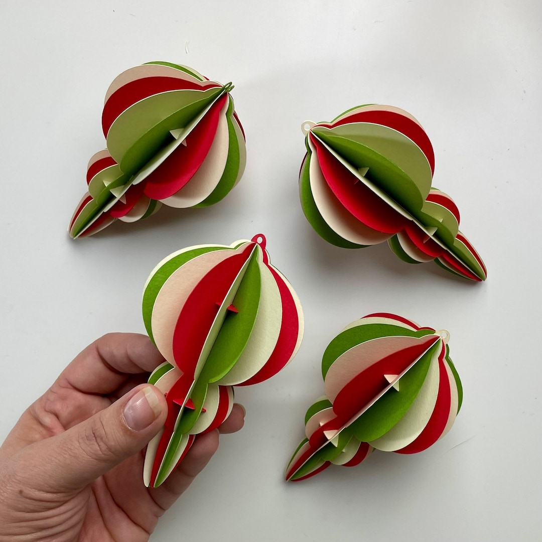 DIY Paper Spire Retro-style Ornament SVG File for Cutting Machines - Etsy