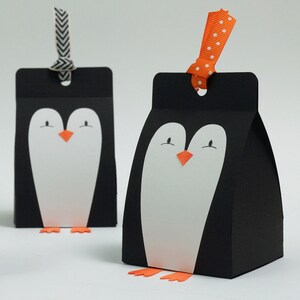 DIY Penguin Favor Box, SVG Template for Cricut and Silhouette Cutting ...
