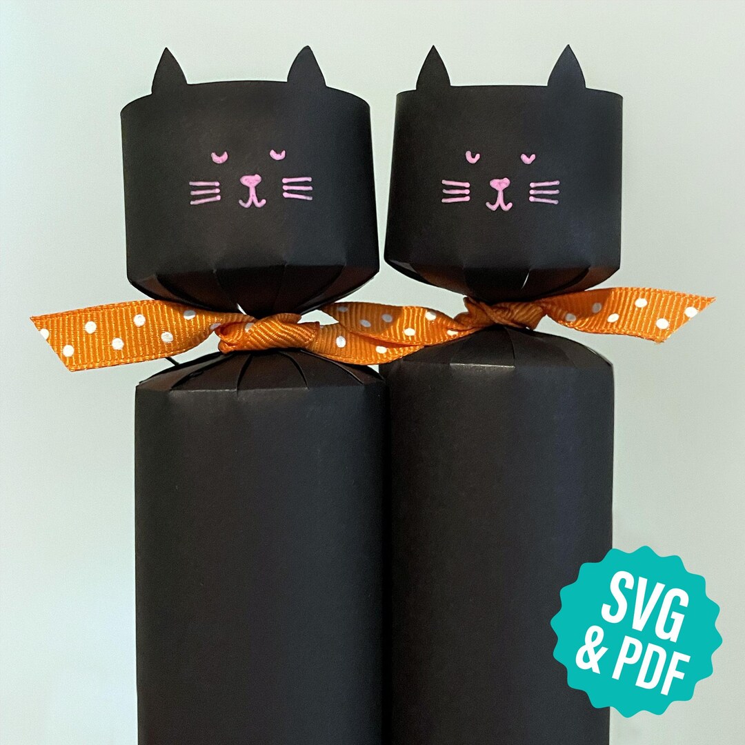 DIY Cat Party Popper, Party Favor SVG Template for Cutting Machines - Etsy