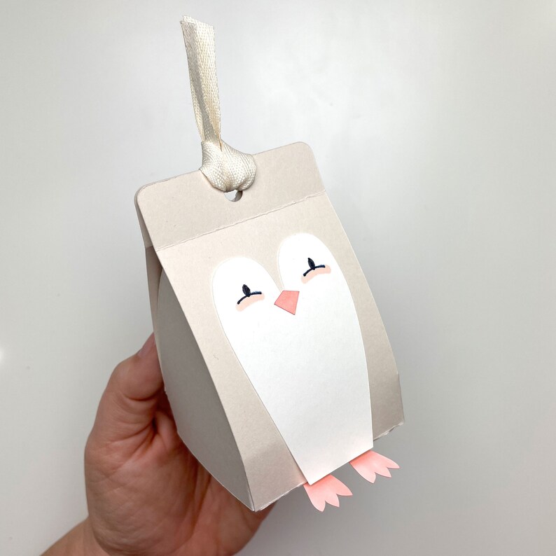 DIY Penguin Favor Box SVG Template for Cricut and Silhouette - Etsy