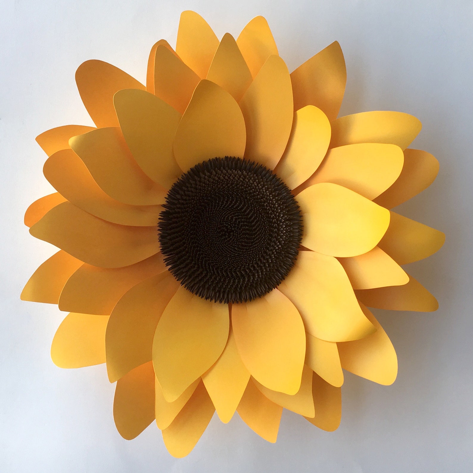 Paper Flower Large 3D Sunflower Template & Tutorial SVG for - Etsy UK