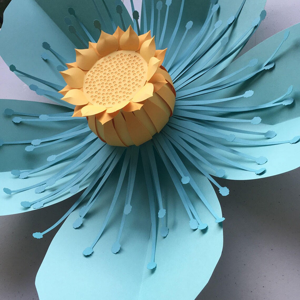 Large SVG Paper Flower Template for Cricut and Silhouette - Etsy
