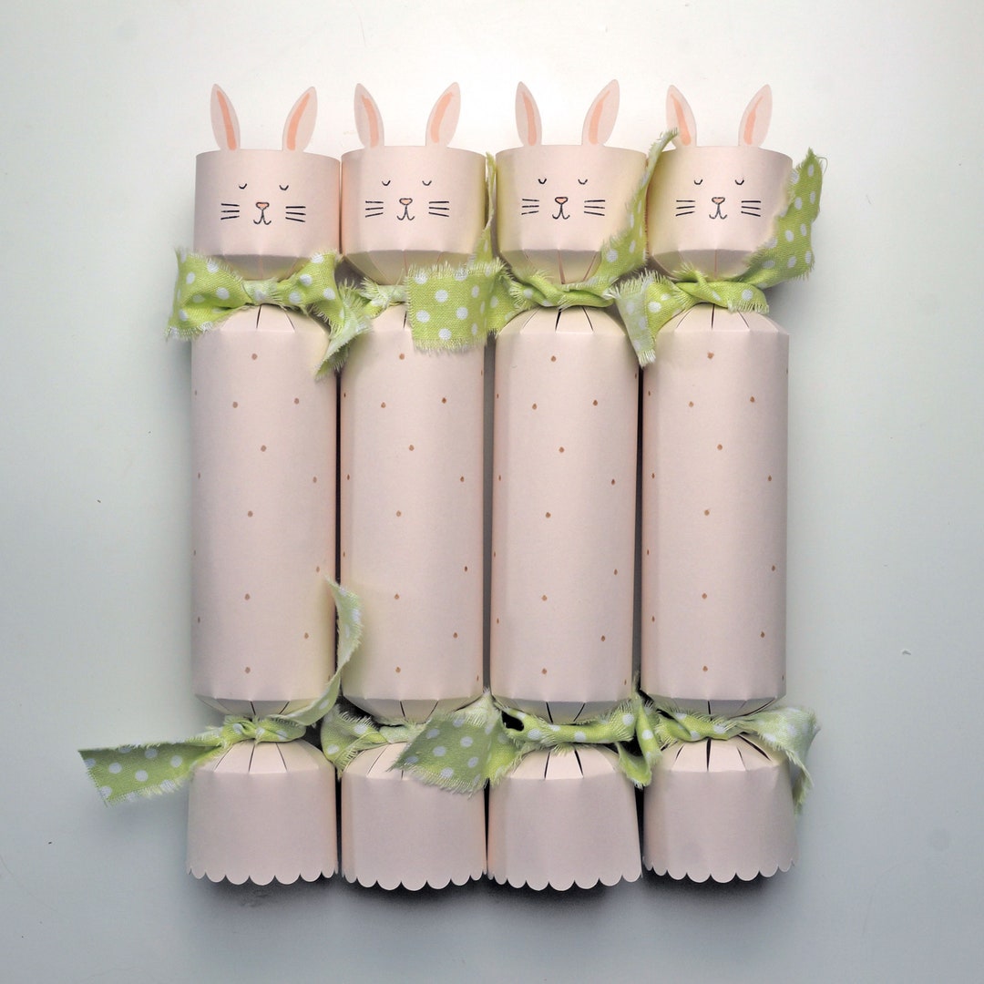 DIY Easter Bunny Party Popper, Party Favor SVG Template for Cricut and ...