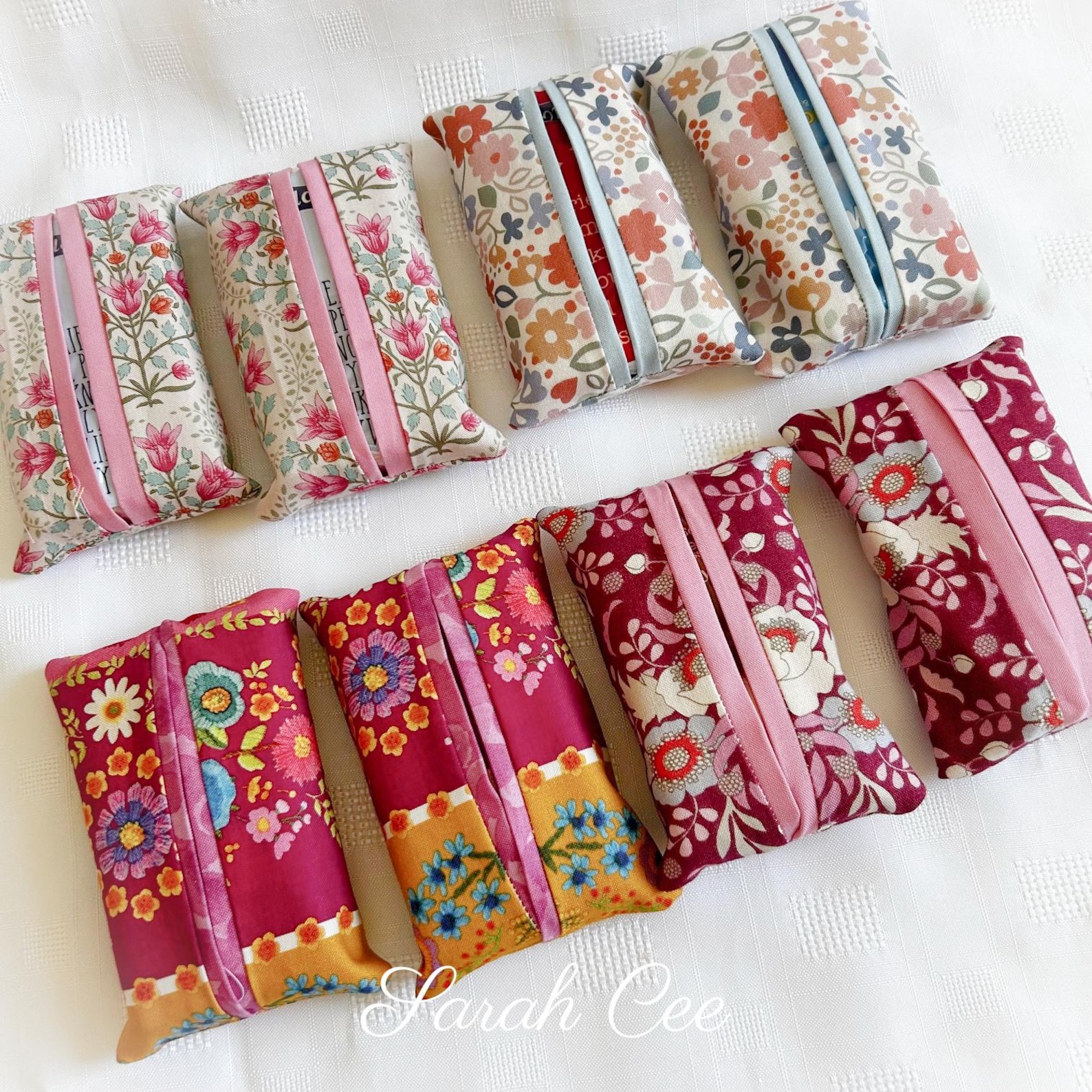Handmade Floral Travel Tissue Holder: Pocket Tissue Pouch, Pretty Gift ...