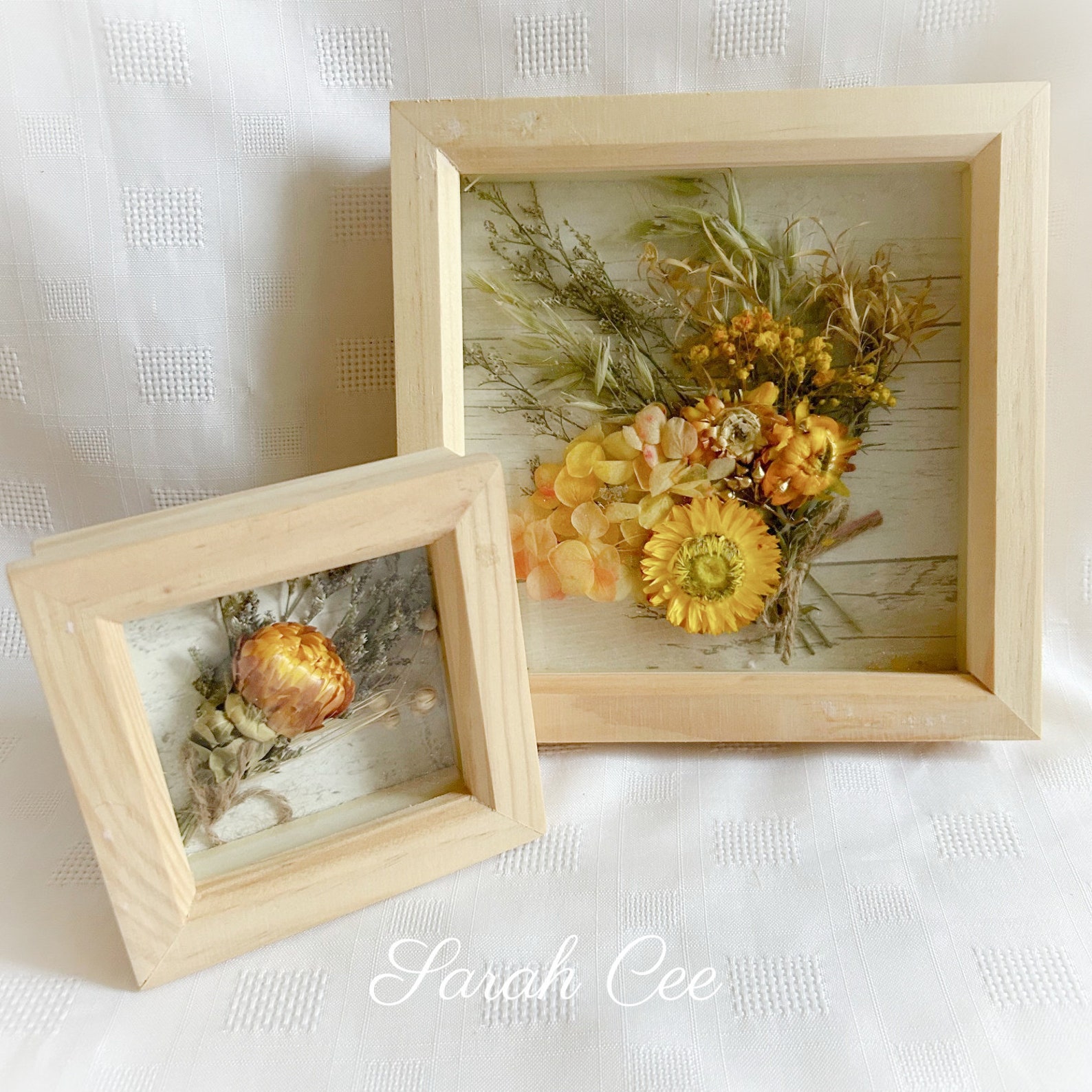3D Box Frame Dried Flower Arrangements, Dried Flower Arrangement, Dried ...