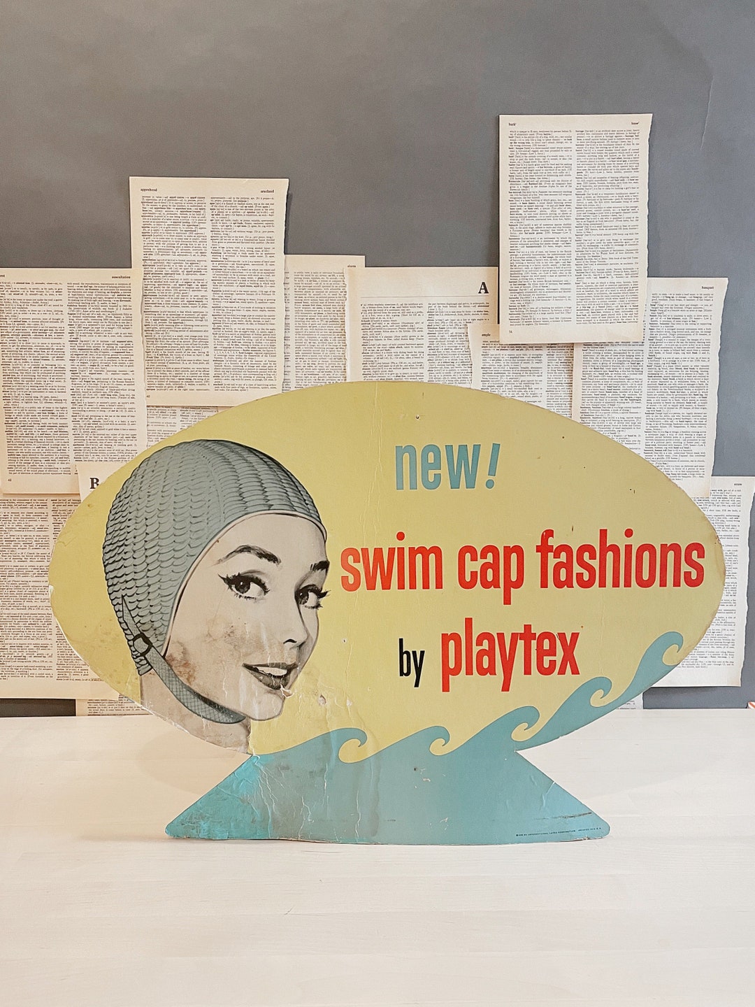 Vintage 1950s Advertising Playtex Swim Caps - Etsy
