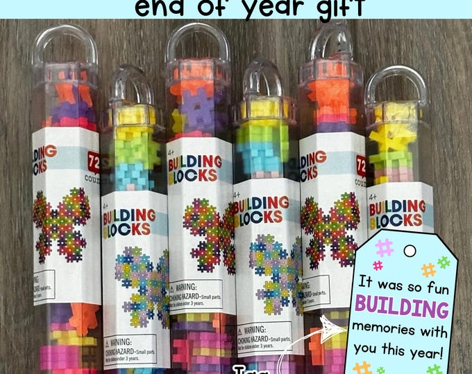 End of School Year Gift, Gift for Students, Blocks Party Favor, Summer ...