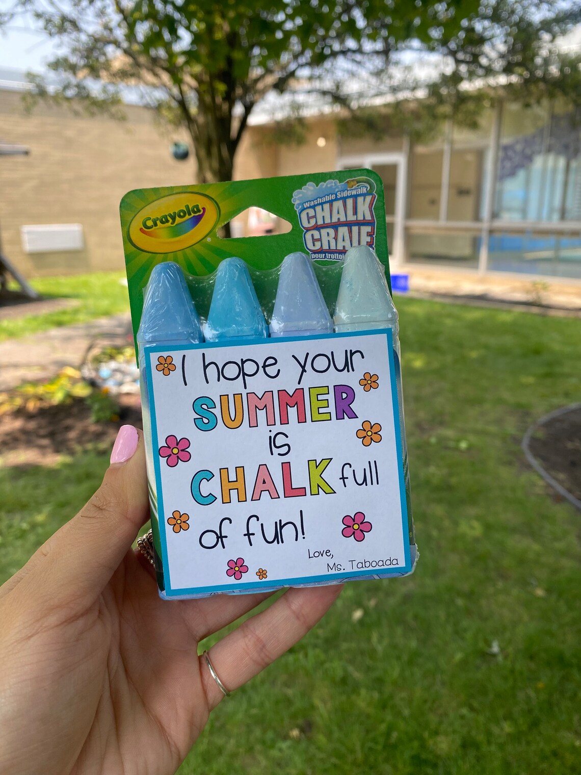 End of Year Student Gift, Chalk Party Favor, End of School Gift, Goody ...