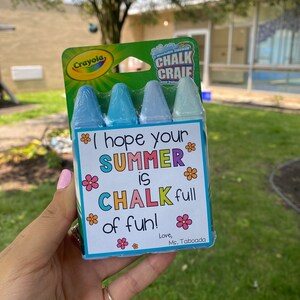 End of Year Student Gift, Chalk Party Favor, End of School Gift, Goody ...