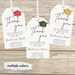 Graduation Thank You Tag, Graduation Favor, High School Graduation Tag ...