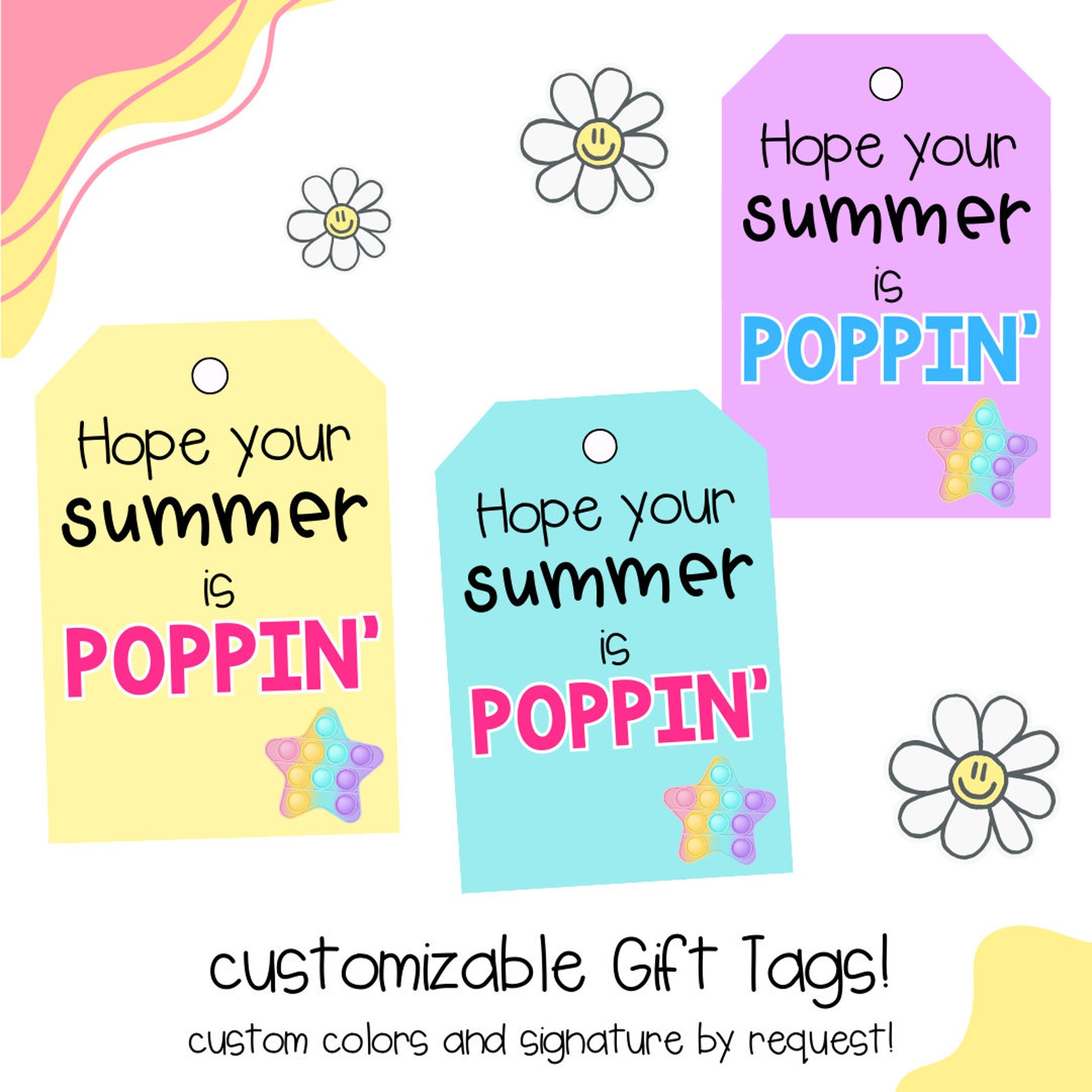 Popit Fidget Gift, End of School Year Gift, Classroom Party Favor ...