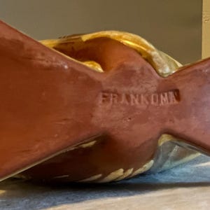 VINTAGE Frankoma Desert Gold Fan/clamshell Vase 54 - Etsy