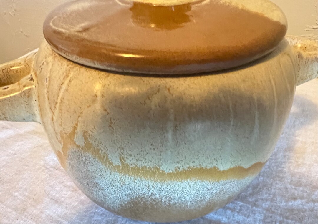 Vintage Frankoma Desert Gold Small Bean Pot Baker - Etsy