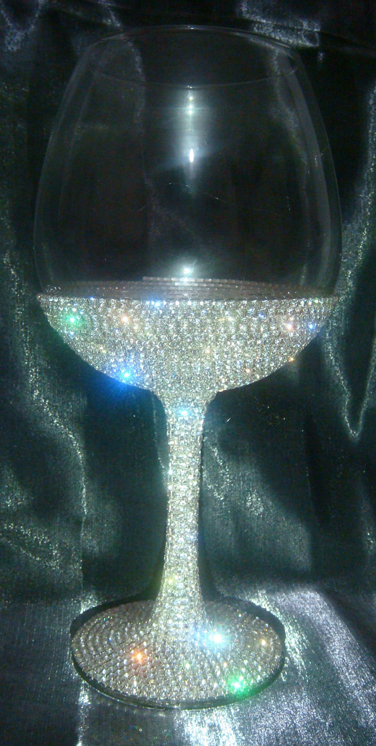 Custom Designed Handmade Wine Glass Goblet With Czech - Etsy