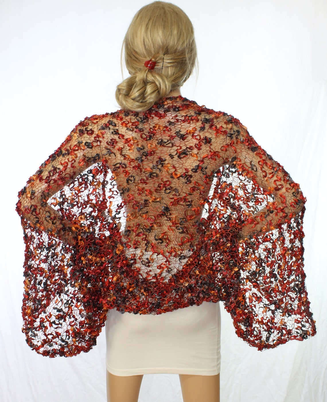 Wedding Shrug Knit Gold Shrug Cover Ups Shawls Wraps Long | Etsy