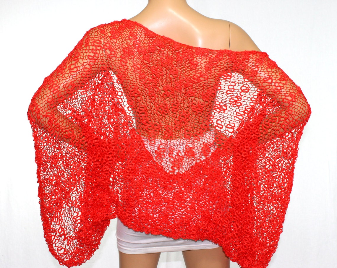 Wedding Shrug Knit Coral Shrug Cover Ups Shawls Wraps Long - Etsy