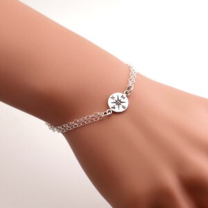 Compass Bracelet. Personalized Compass Bracelet, Best Friends Bracelet ...