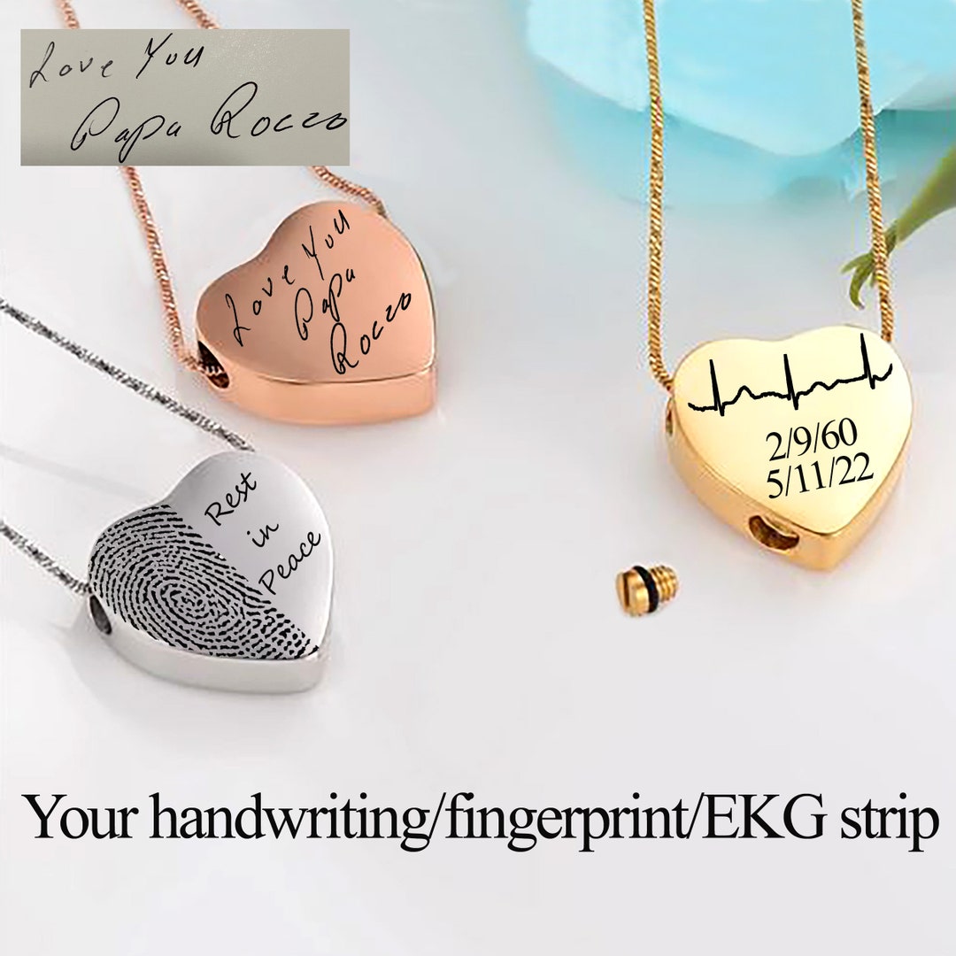 Personalized Urn Heart Necklace. Heart Urn. Urn Necklace. Urn Heart ...