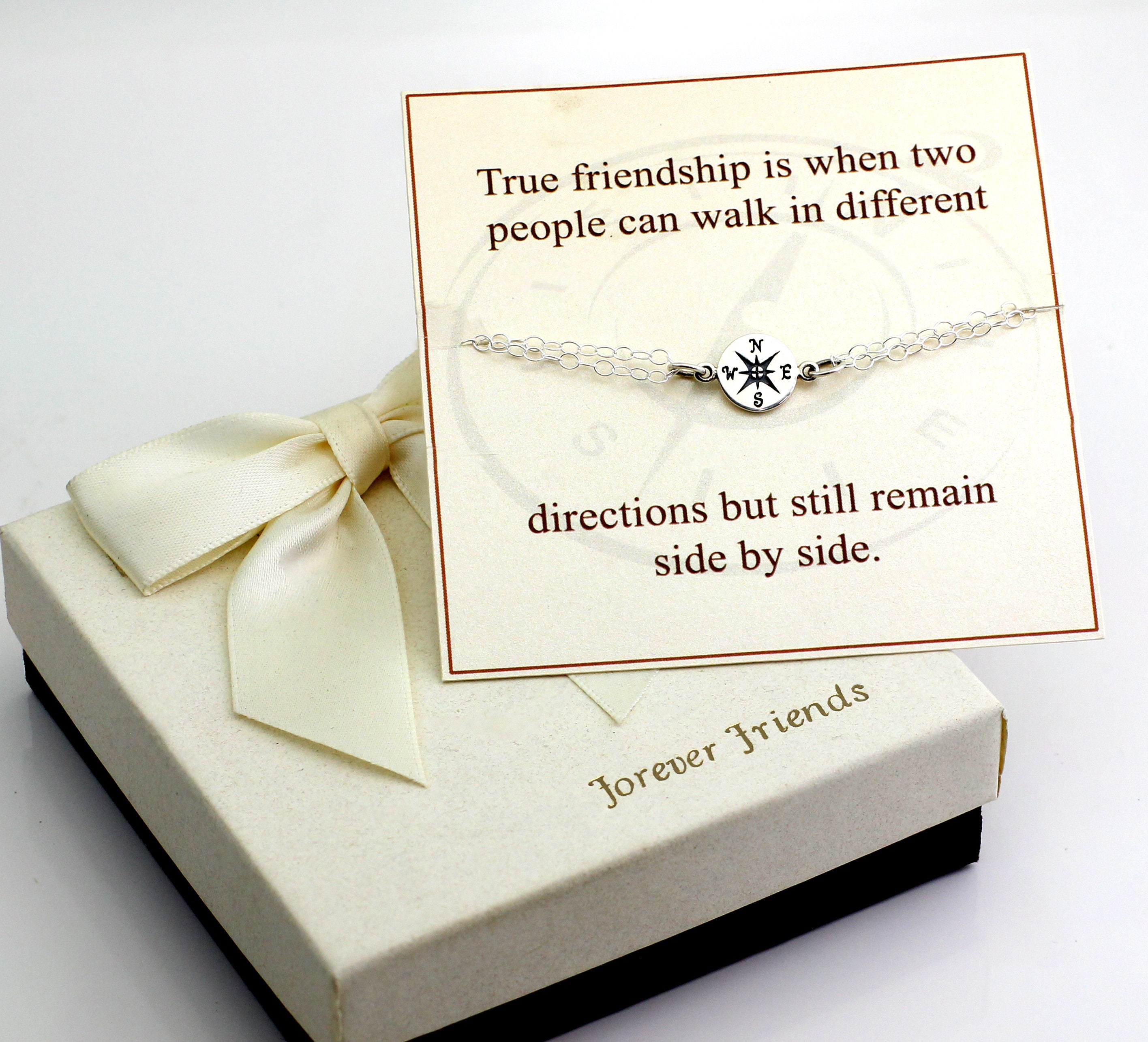 Compass Bracelet. Personalized Compass Bracelet Best Friends | Etsy