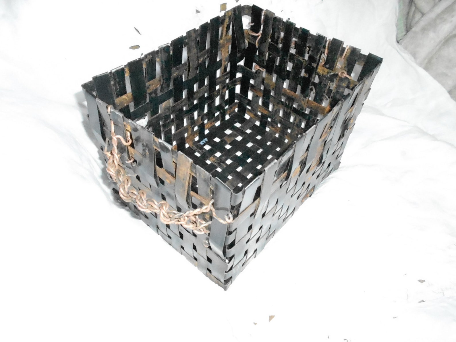 Banding Strap Basket With Side Handles - Etsy
