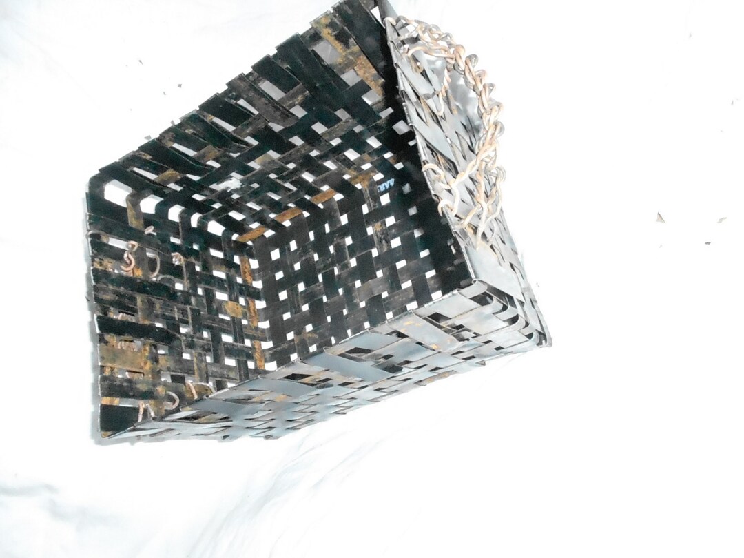 Banding Strap Basket With Side Handles - Etsy