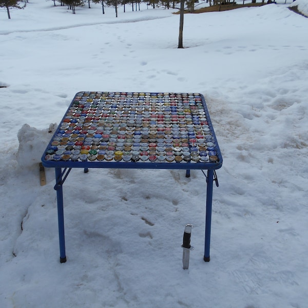 Bottle Cap Table - Etsy