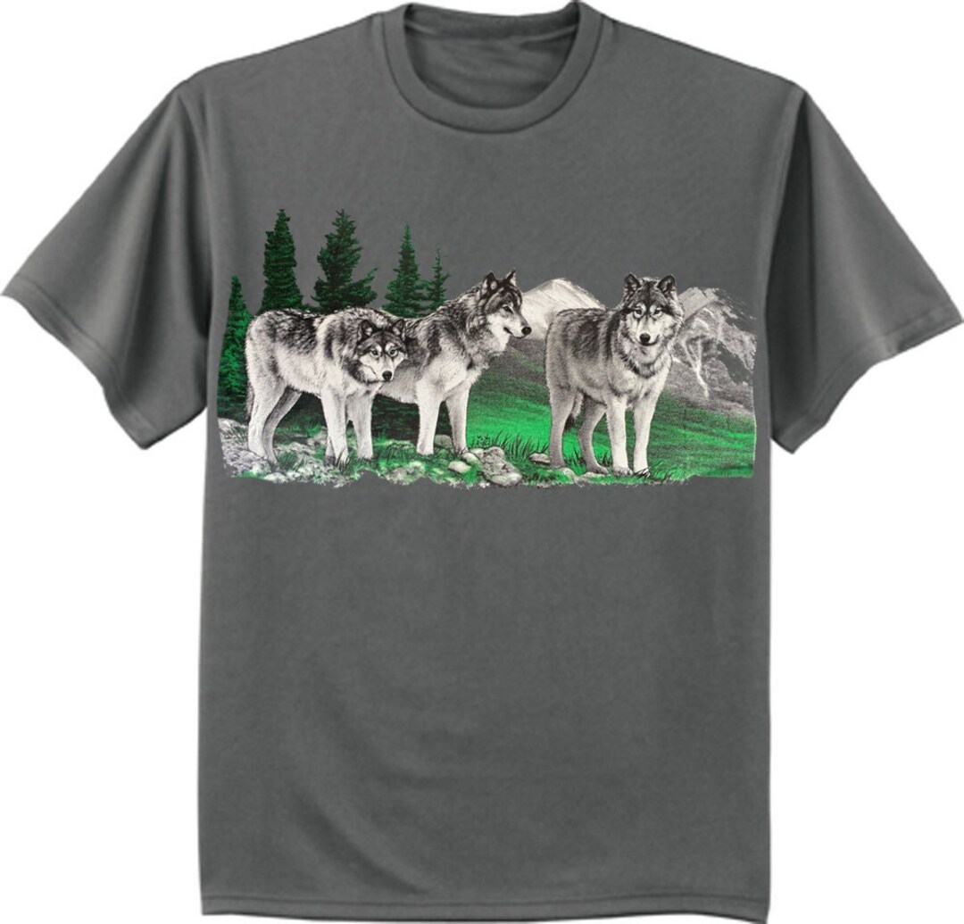 Big and Tall Shirts Men Wolves Wolf Pack - Etsy