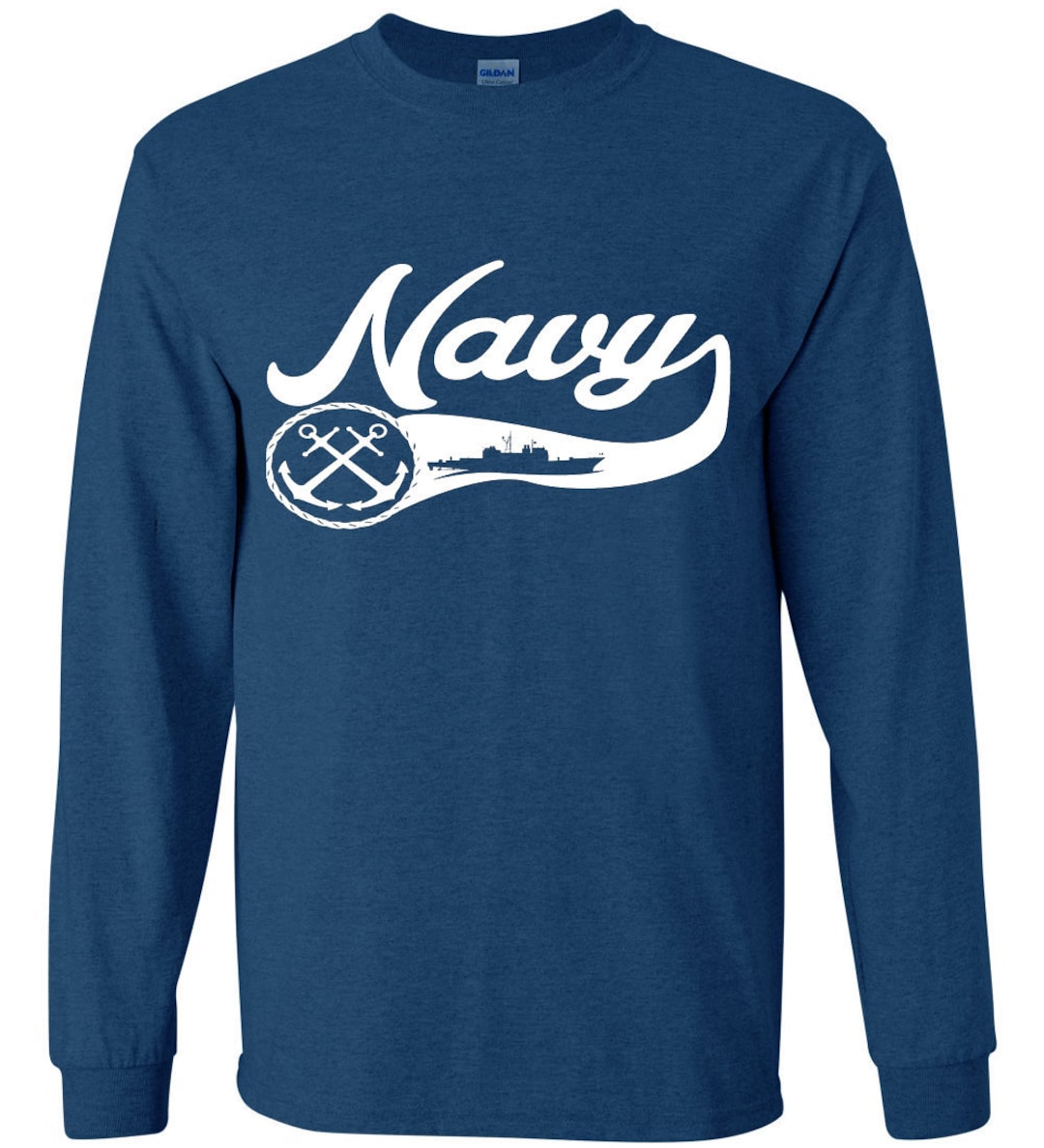 US Navy Gifts Long Sleeve Shirt Mens Graphic Tees - Etsy