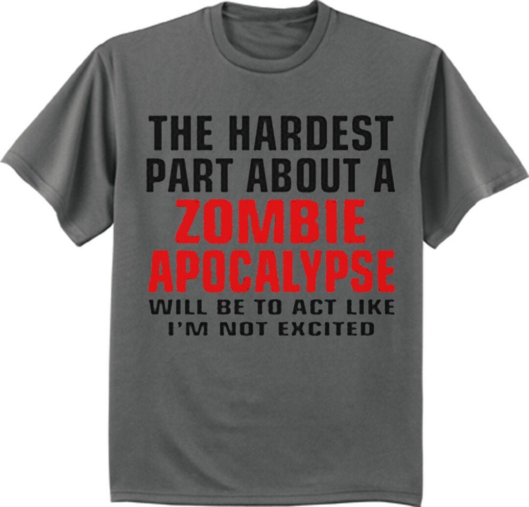 Zombie Apocalypse Shirt Mens Gamer Gear Gifts - Etsy