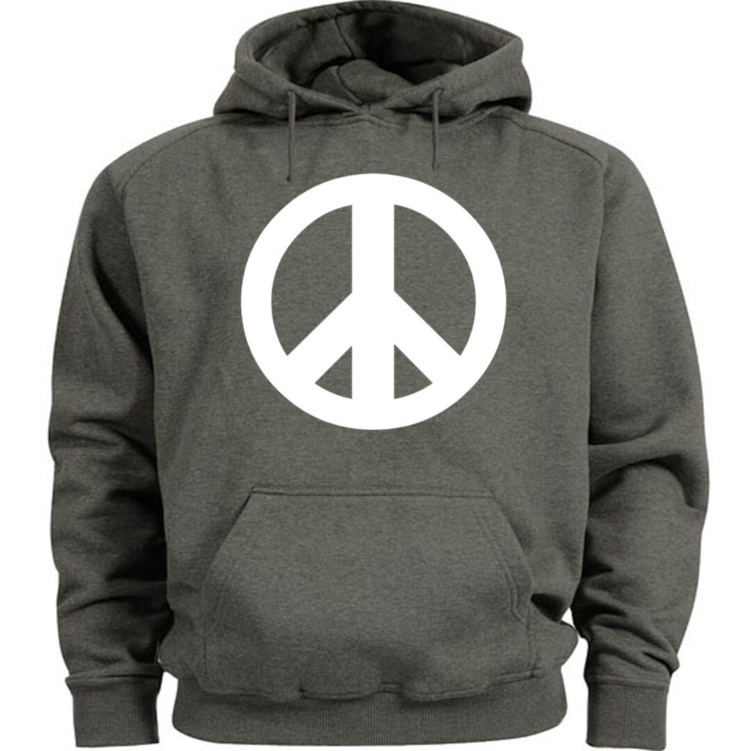 Peace Sign Hoodie Peace Symbol Sweatshirt - Etsy