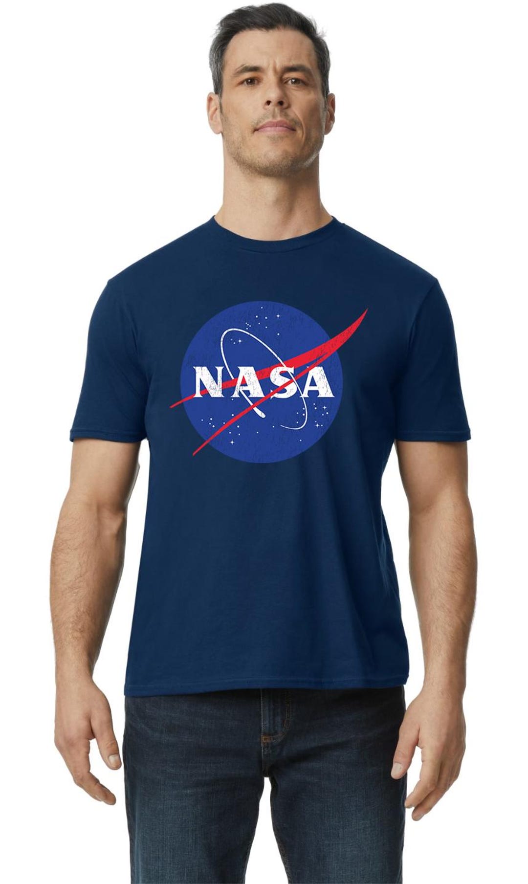 NASA T-shirt Mens Graphic Tees NASA Logo Short Sleeve - Etsy