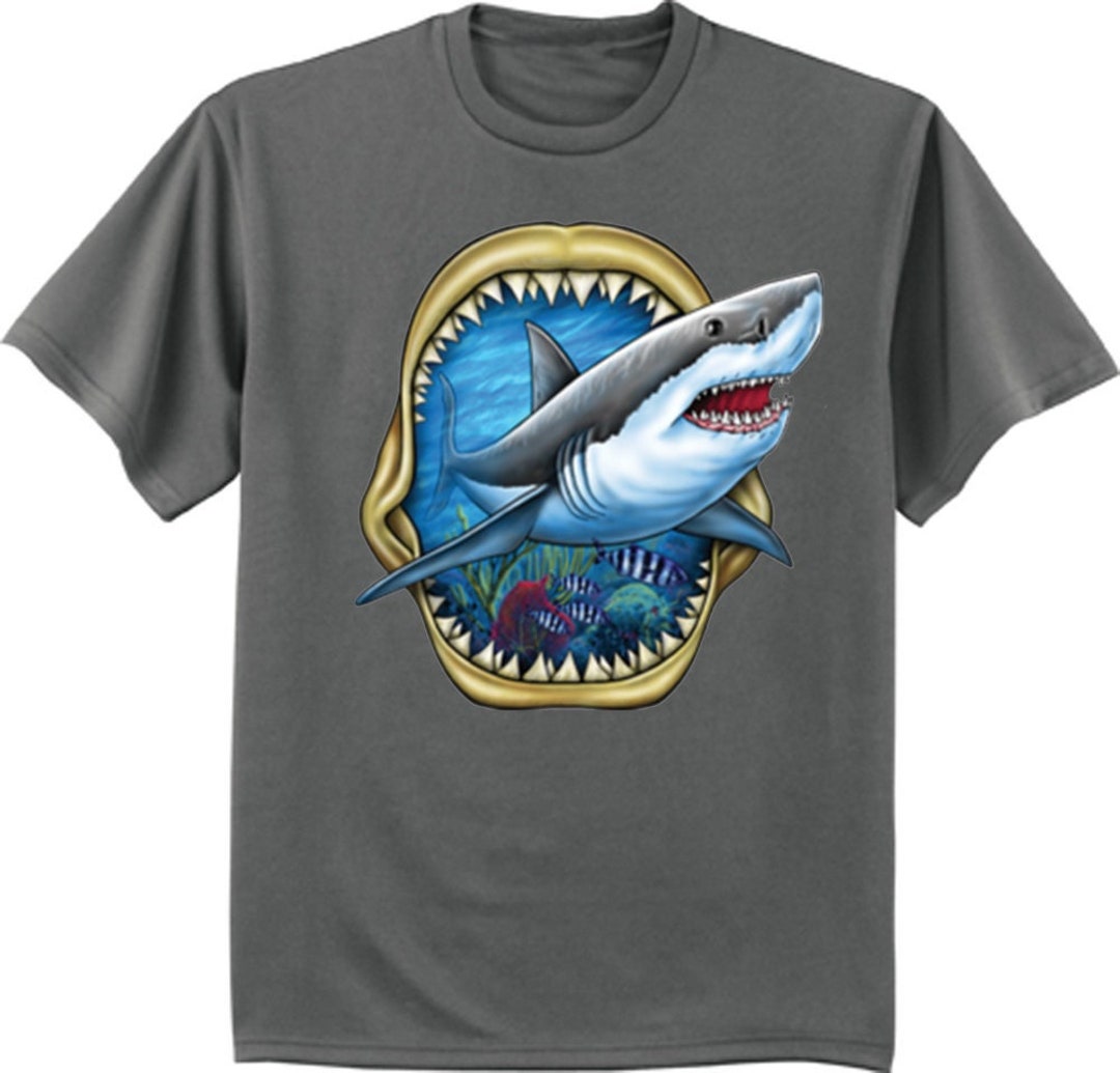 Shark Teeth T-shirt Mens Graphic Tees - Etsy