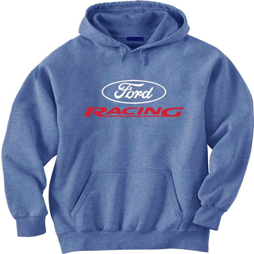 Ford Racing Hoodie Jumper Hooded Sweatshirt Graphic Design Apparel Car ...
