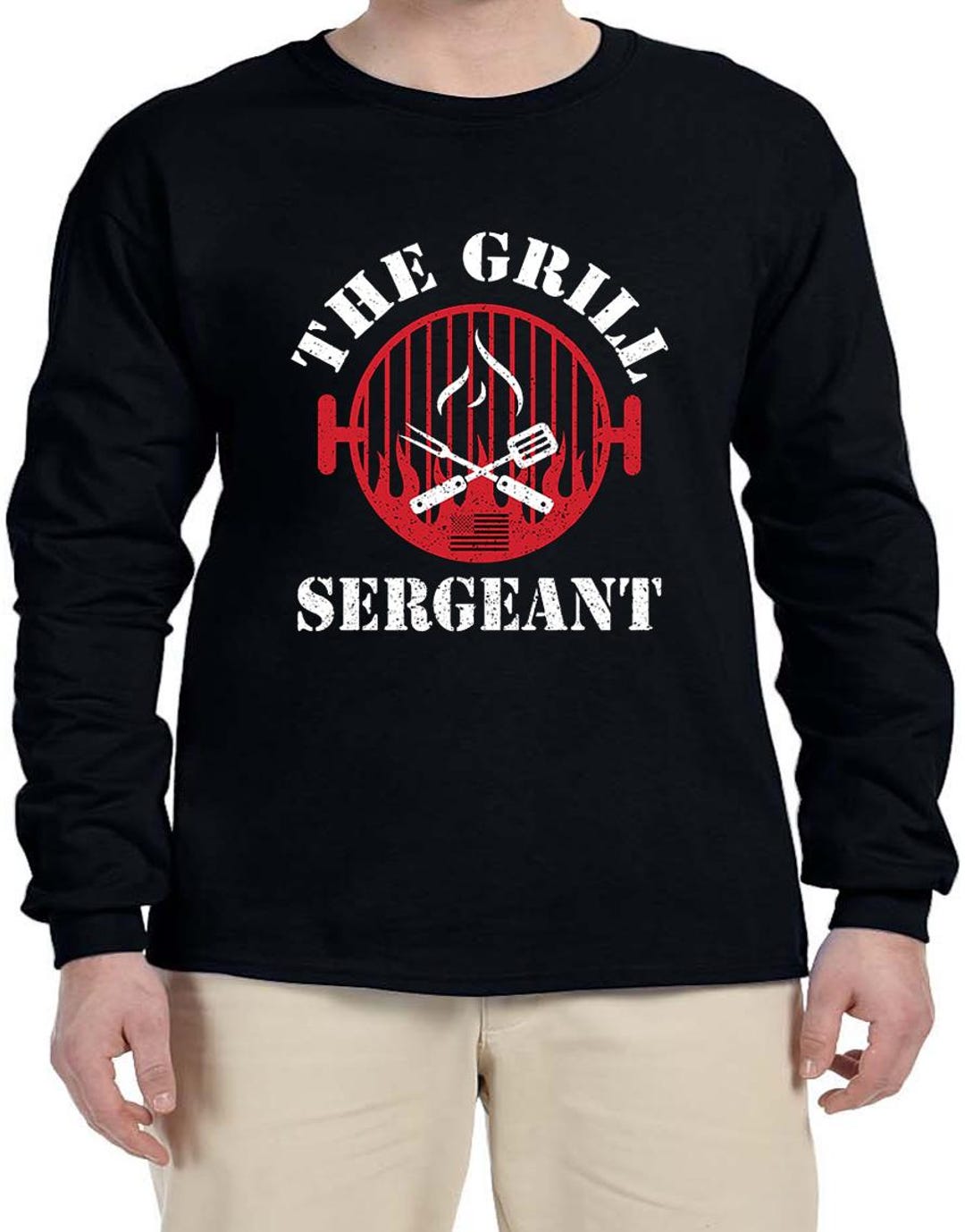 The Grill Sergeant Funny Barbecue Shirt Grill Master Graphic Design ...