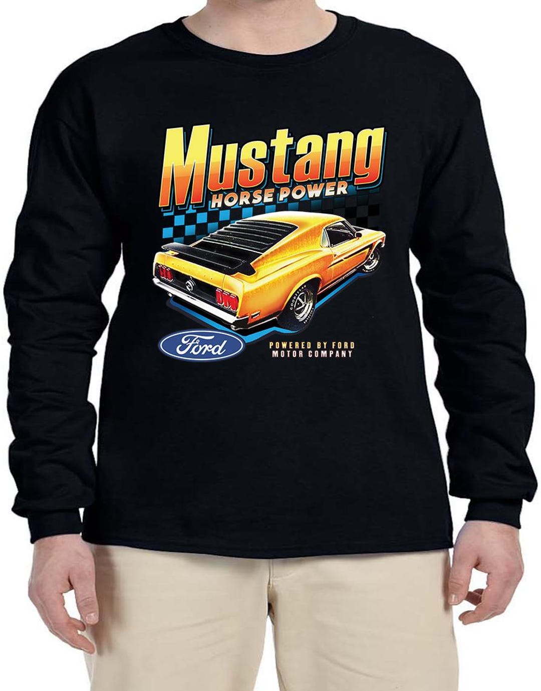 Ford Mustang Vintage Car Racing Car Lover Ford Owner Ford Graphic ...