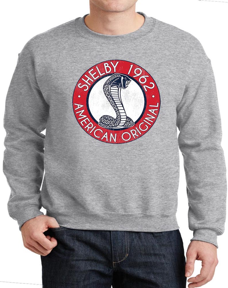 Shelby American Original Logo Car Ford Graphic Design Crewneck ...