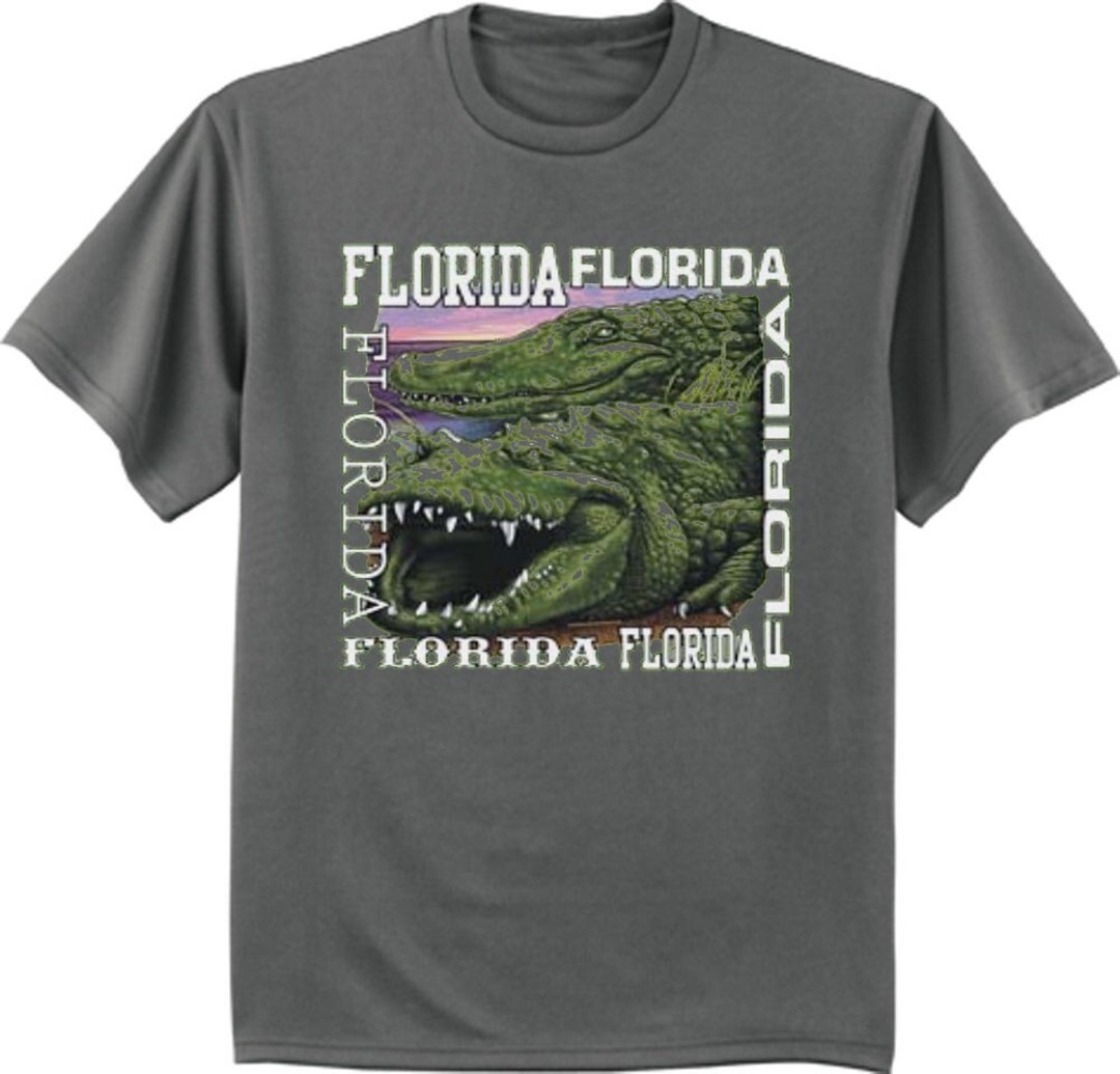 Florida Souvenirs Alligator T-shirt Mens Graphic Tees - Etsy
