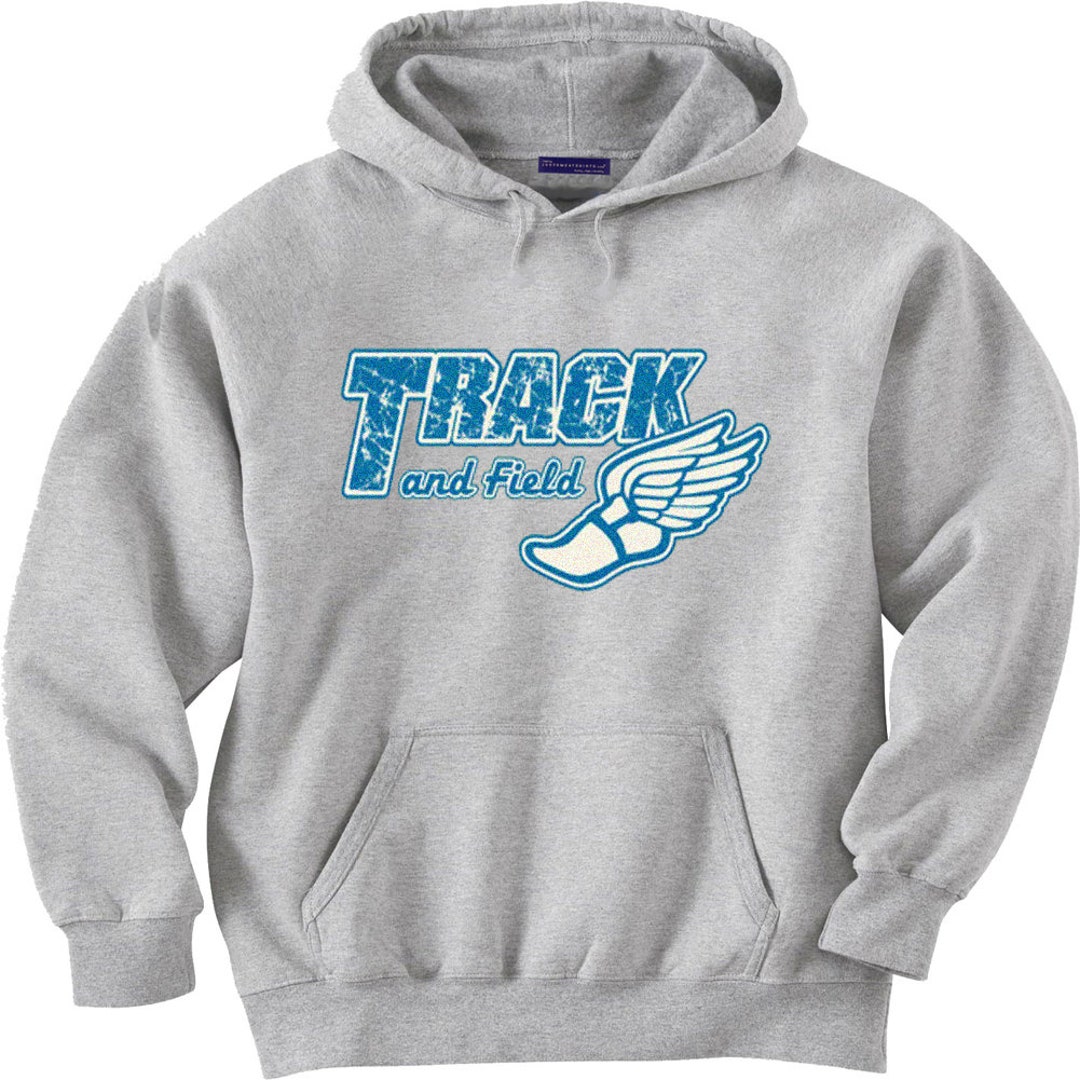 Track and Field Sweatshirt Hoodie - Etsy