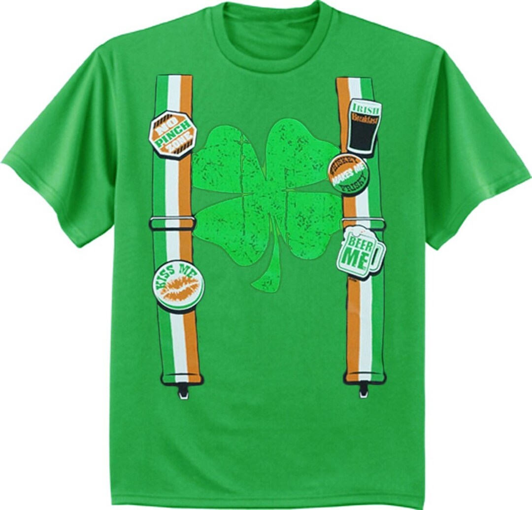 Big and Tall T-shirt Mens Funny St Patricks Day Shamrock - Etsy
